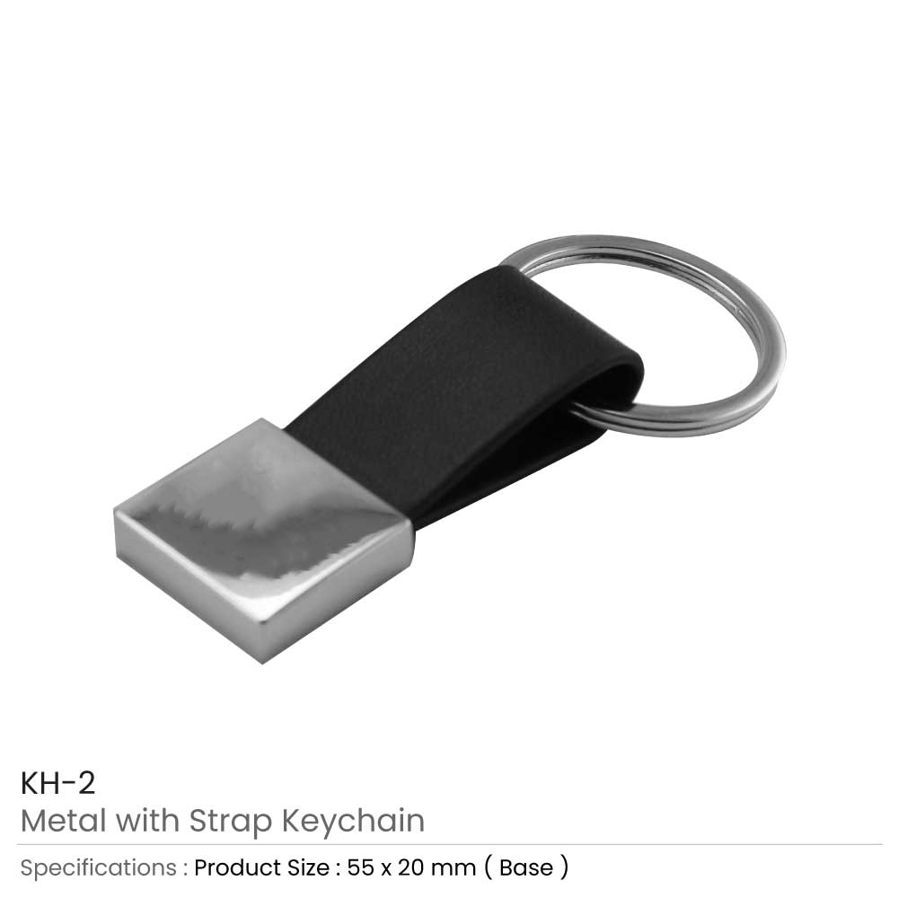 Metal Keychain with Strap | Promotional Gifts Suppliers