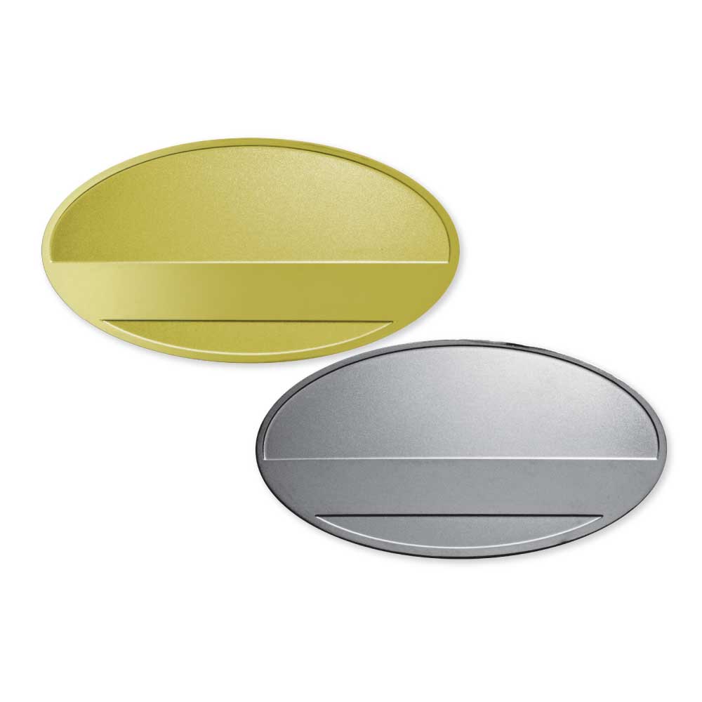 Oval Metal Name Badges | Promotional Gifts Suppliers