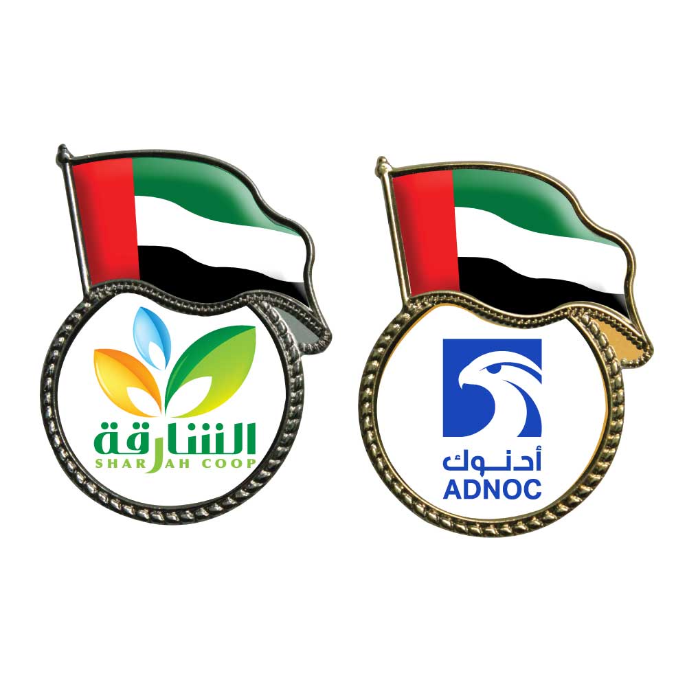 UAE Flag Metal Badges | Promotional Gifts Suppliers