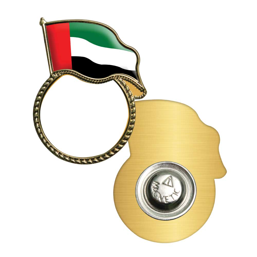UAE Flag Metal Badges with Magnet | Promotional Gifts Suppliers