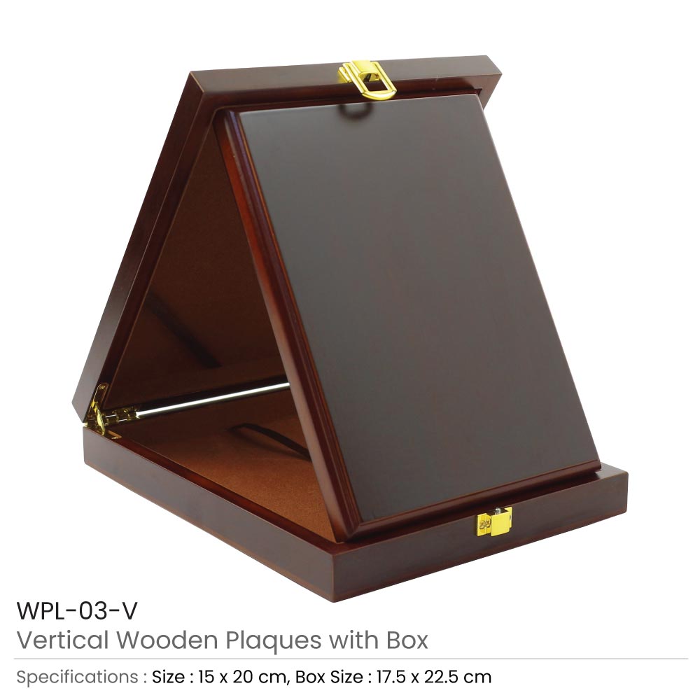 Wooden Personalized Plaques Vertical with Box | Promotional Gifts Suppliers