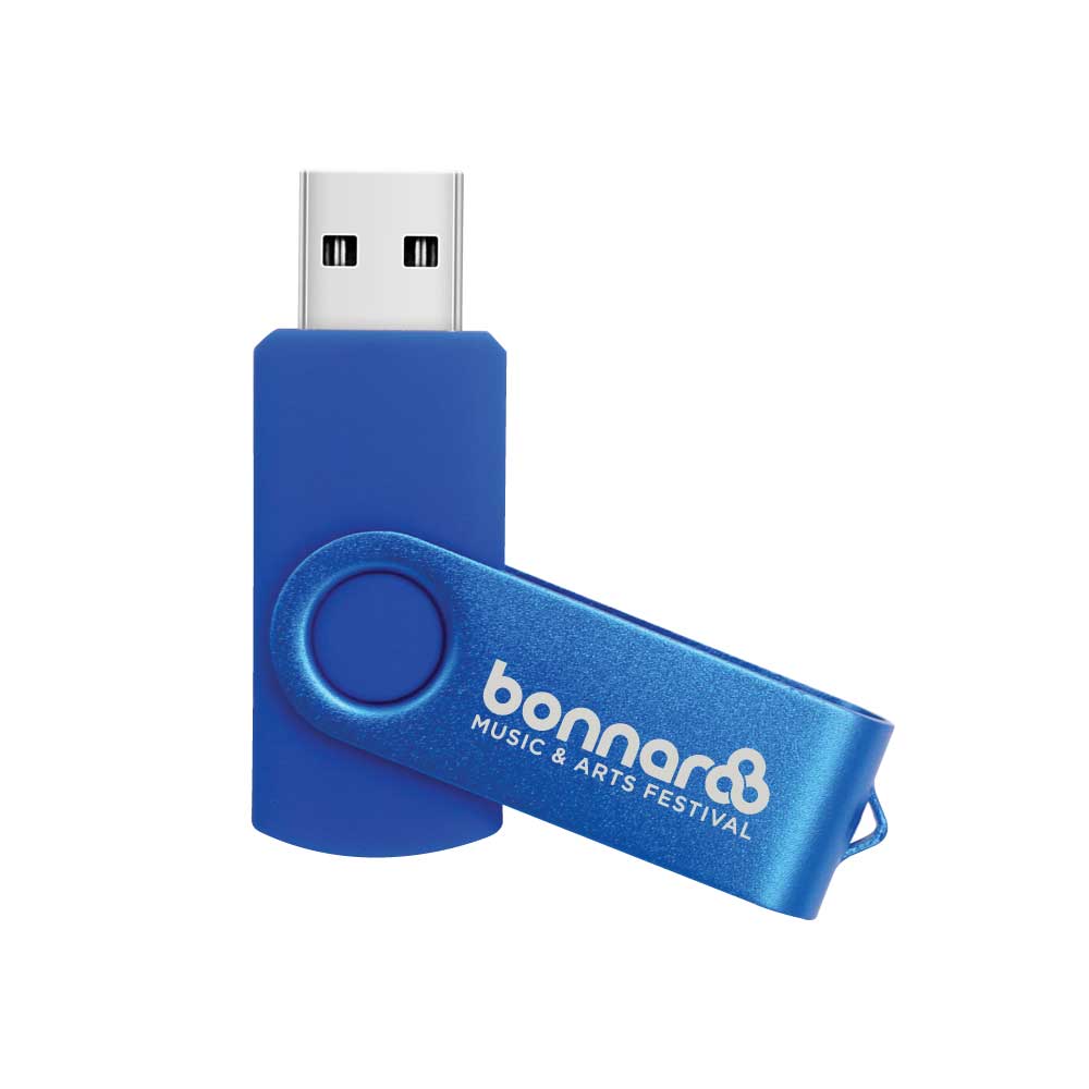 Matt Blue Swivel USB Flash Drives | Promotional Gifts Suppliers